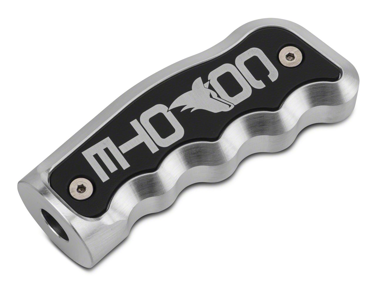 Barton Mustang Pistol Grip Shifter Handle with Coyote Logo; Brushed ...