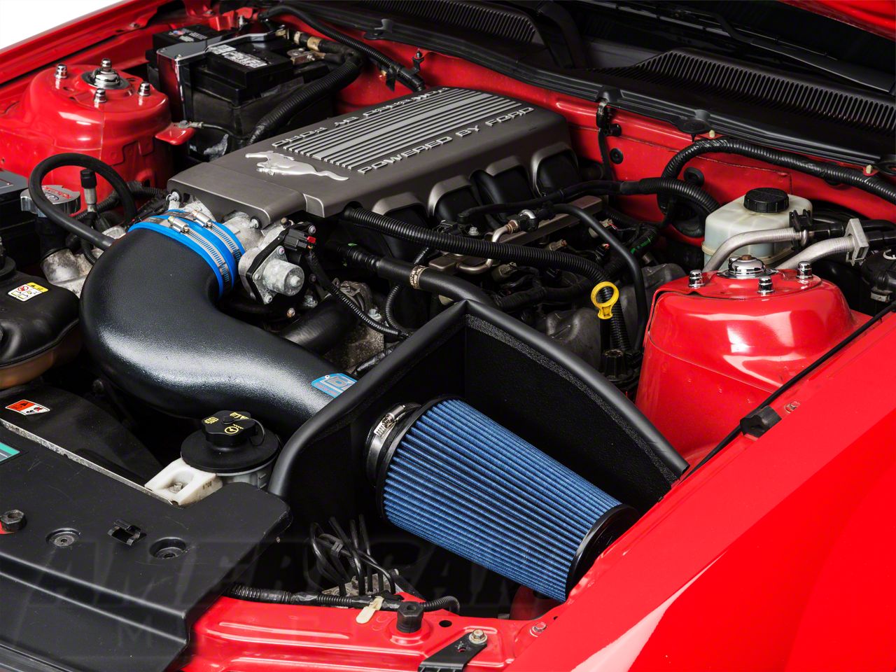 BBK Mustang Cold Air Intake; Blackout 17365 (05-09 Mustang GT) - Free ...