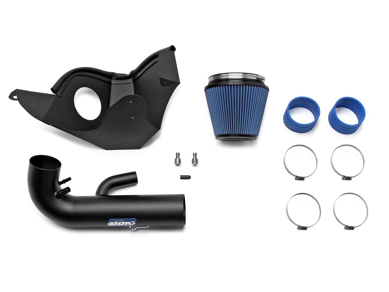 BBK Mustang Cold Air Intake; Blackout 17685 (11-14 Mustang GT; 12-13 ...