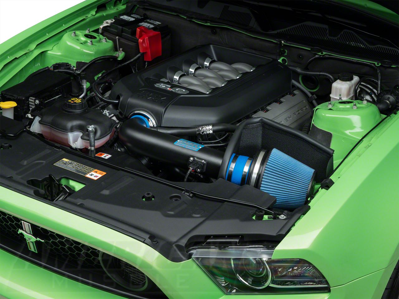 BBK Mustang Cold Air Intake; Blackout 17685 (11-14 Mustang GT; 12-13 ...