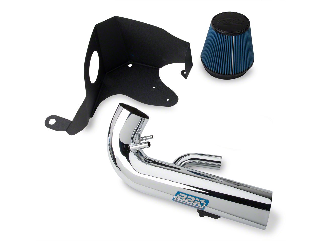 BBK Mustang Cold Air Intake; Chrome 1768 (11-14 Mustang GT; 12-13 ...