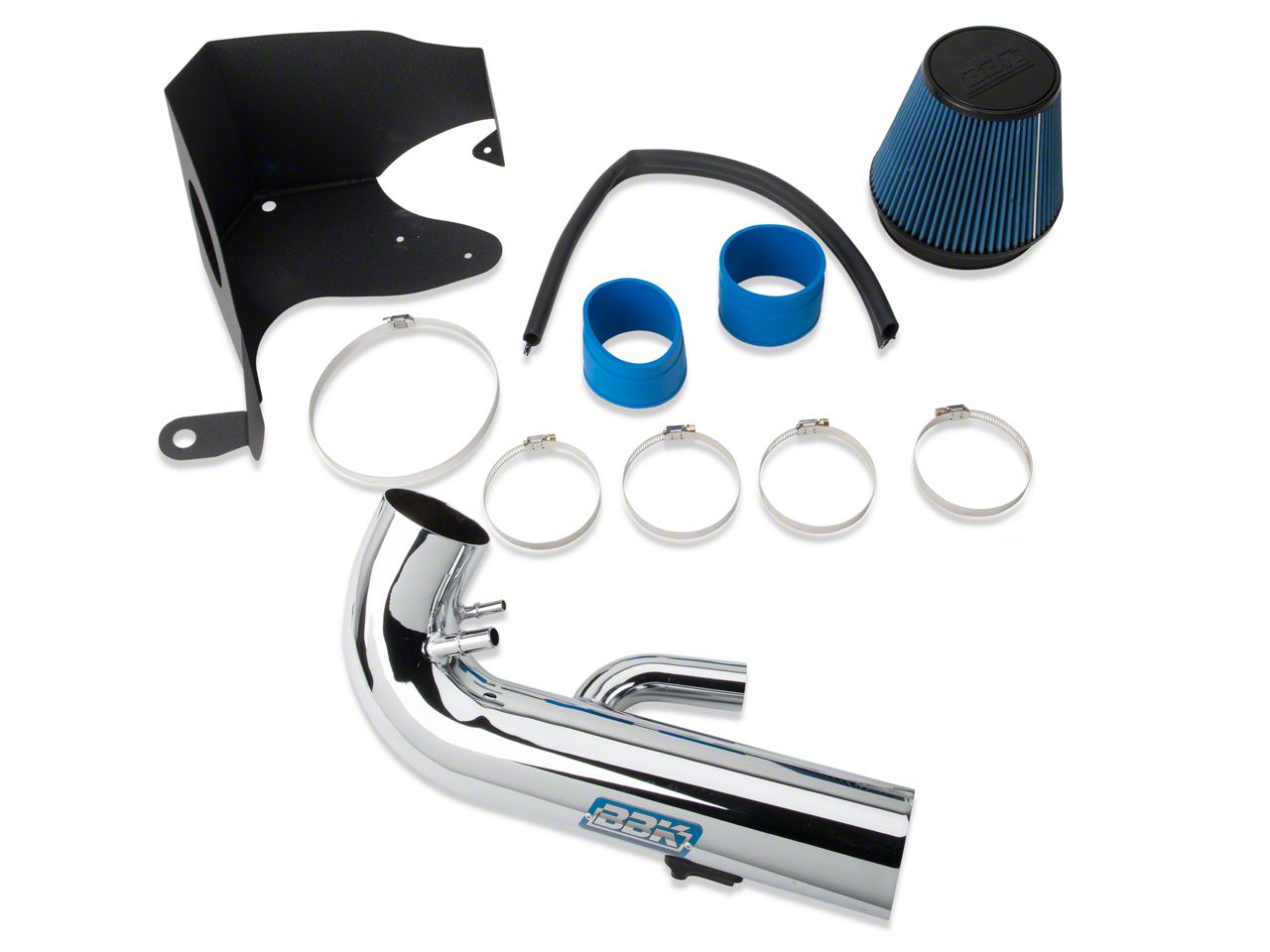 BBK Mustang Cold Air Intake; Chrome 1768 (11-14 Mustang GT; 12-13 ...
