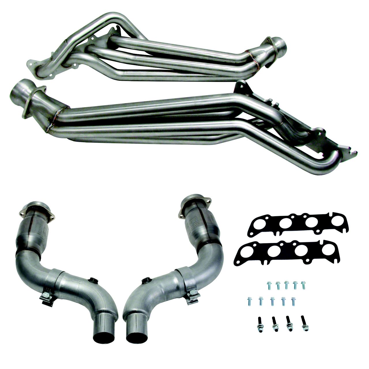 BBK Mustang 1-3/4-Inch Long Tube Headers with Catted Mid-Pipe ...