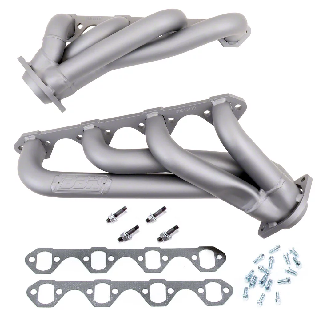 BBK Mustang 1-5/8-Inch Shorty Headers; Titanium Ceramic 1511 (79-93 ...