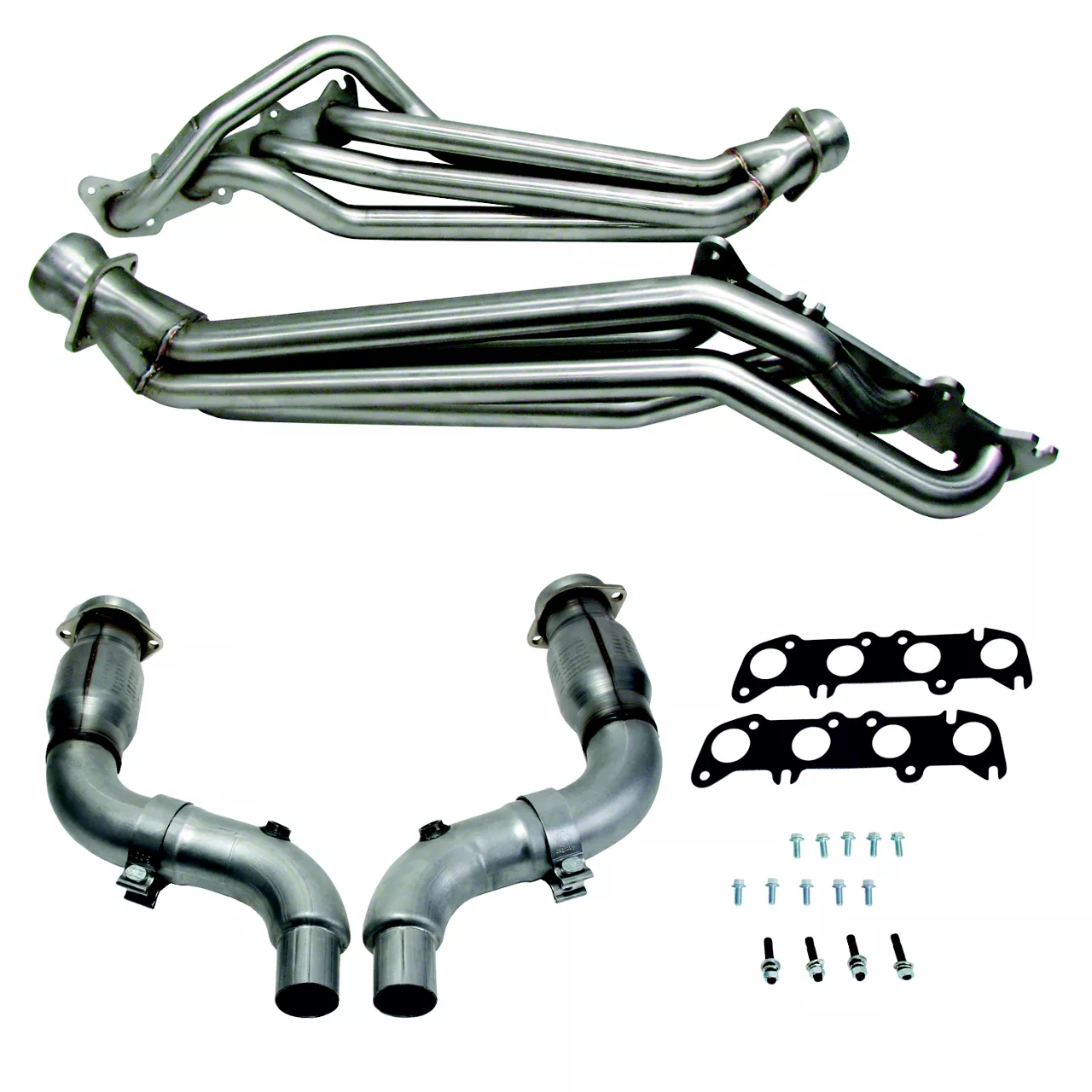 BBK Mustang 1-7/8-Inch Long Tube Headers with Catted Mid-Pipe ...