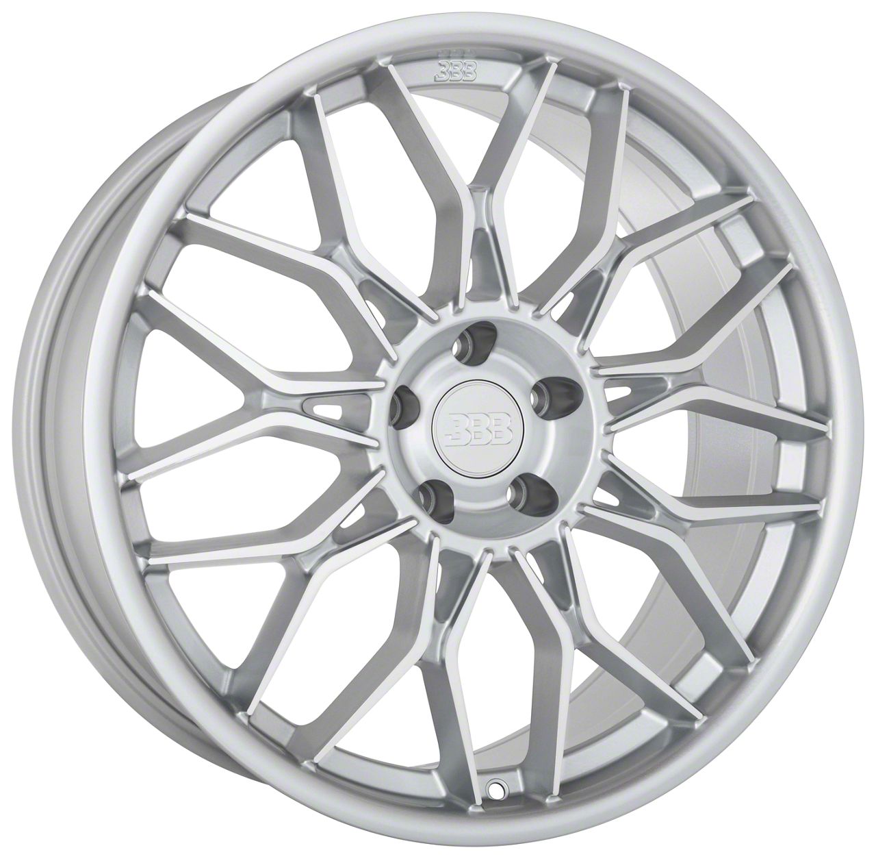 Big Baller Brand Mustang Z08 Silver with Machined Face Wheel; 20x9 ...