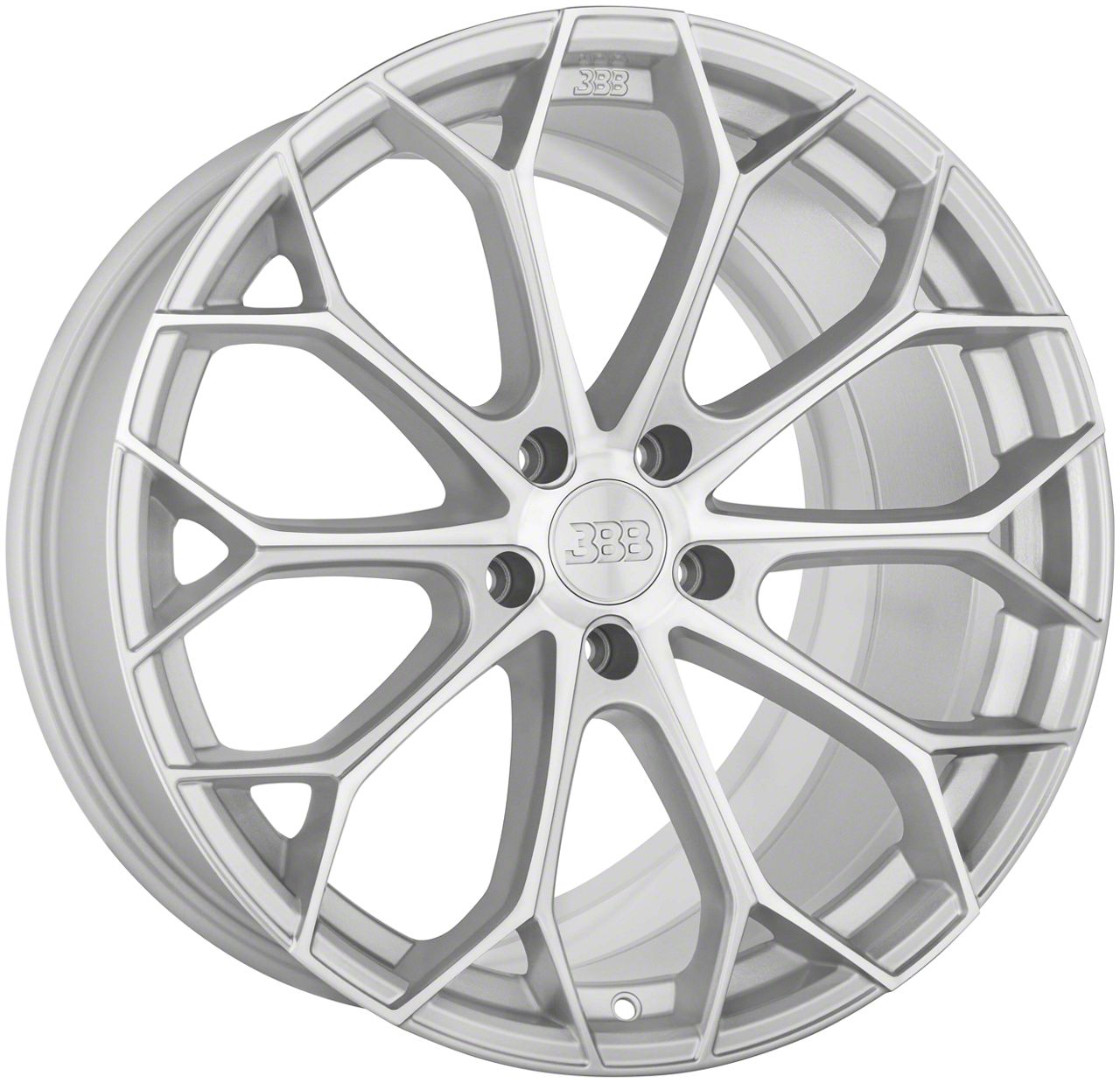 Big Baller Brand Mustang Z09 Silver with Machined Face Wheel; 20x9 ...