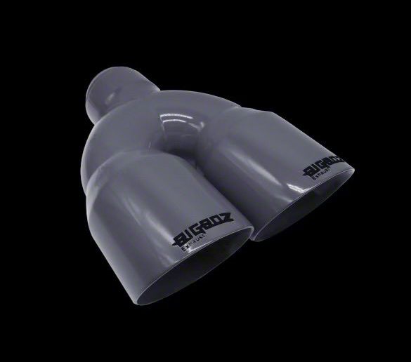 Bigboz Exhaust Challenger 4-Inch Quad Bolt-On Exhaust Tips; High Gloss ...