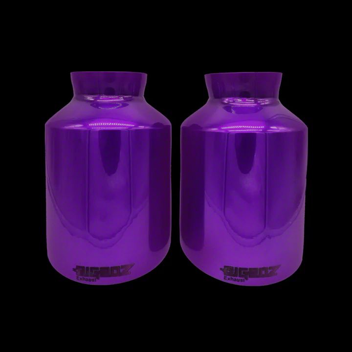 Bigboz Exhaust Charger 5-Inch Bolt-On Exhaust Tips; Candy Purple 5CHR ...