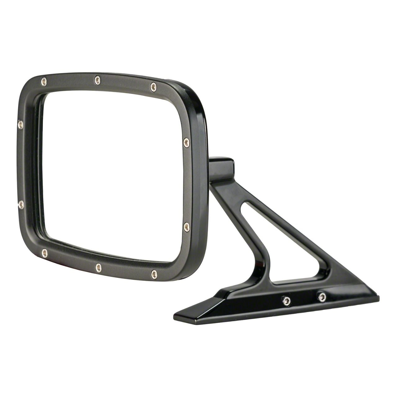 Billet Rides Camaro Universal Rectangular Side Mirror; Black BR011 ...