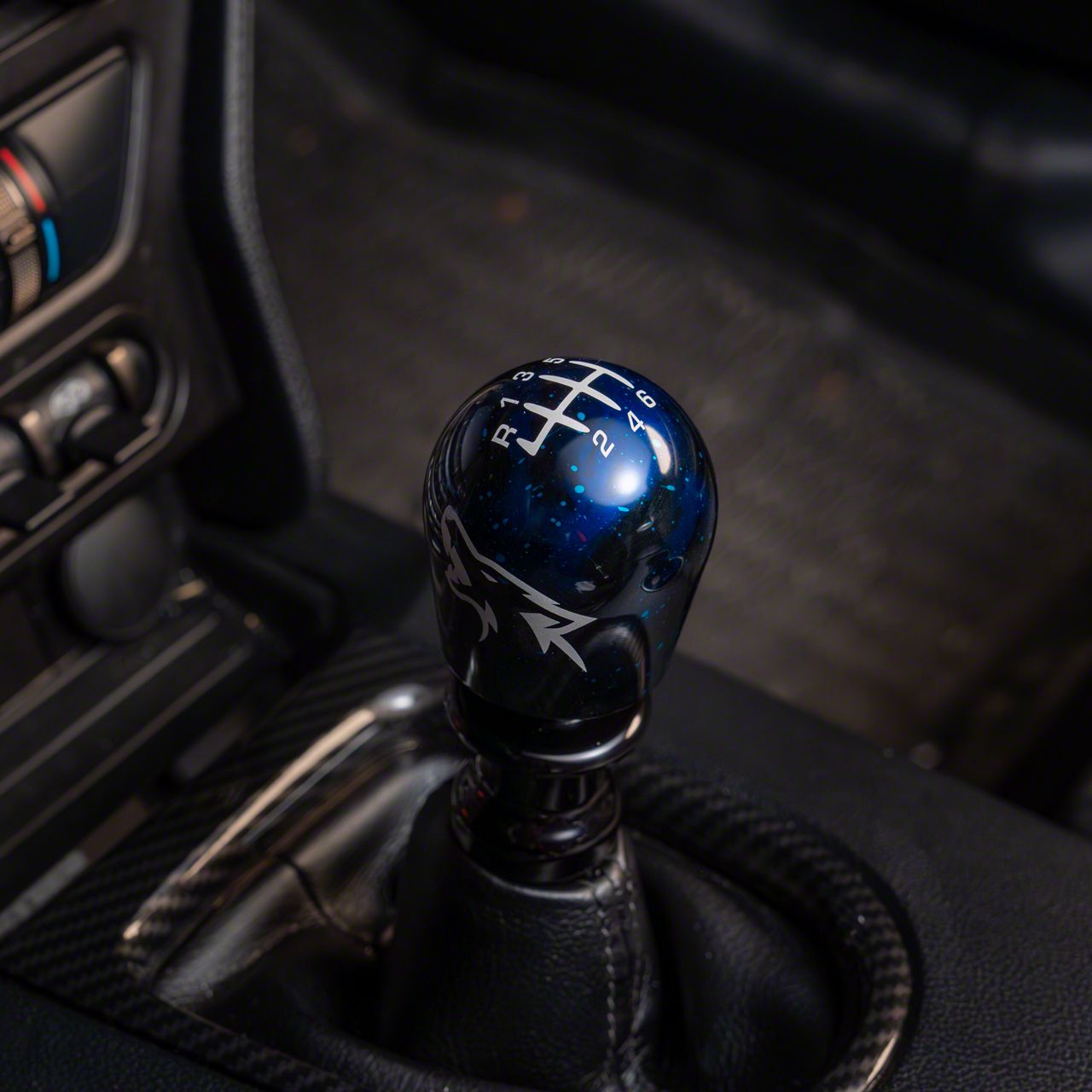 Billetworkz Mustang Short Teardrop Anodized 6-Speed Shift Knob with ...