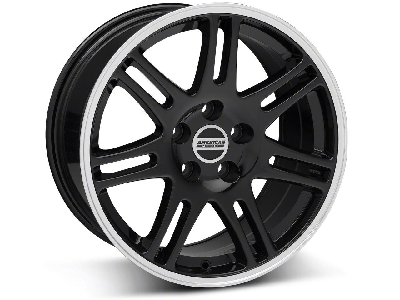 Mustang 10th Anniversary Cobra Style Black Wheel; 17x9; 30mm Offset (05 ...