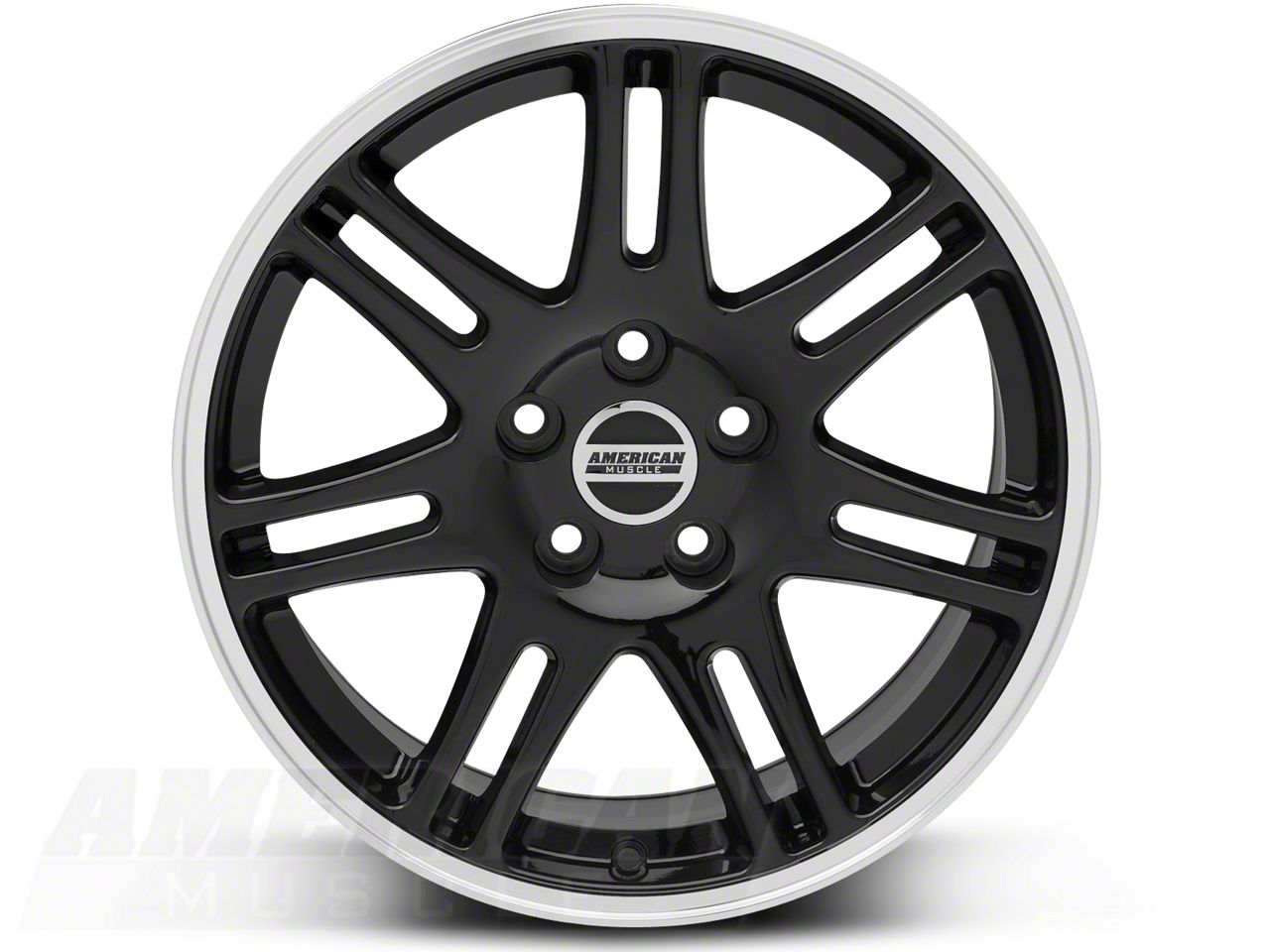 Mustang 10th Anniversary Cobra Style Black Wheel; 17x9; 30mm Offset (05 ...