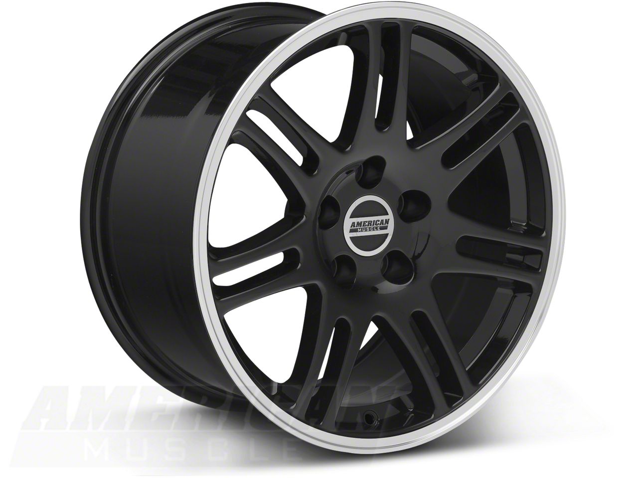 Mustang 10th Anniversary Cobra Style Black Wheel; 17x9; 30mm Offset (05 ...