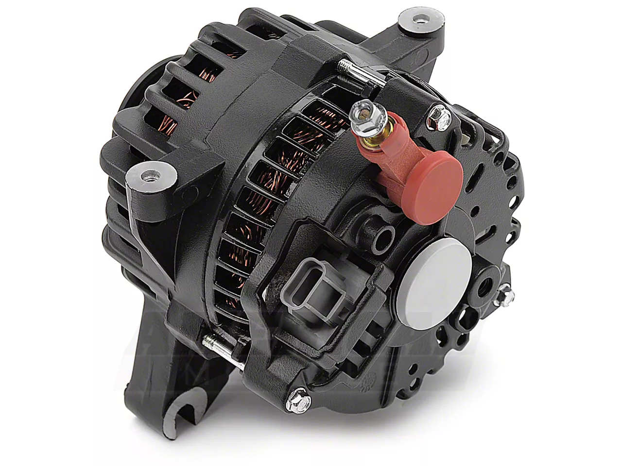 PA Performance Mustang Alternator; 130 Amp; Flat Black 2264FLBK (99-04 ...