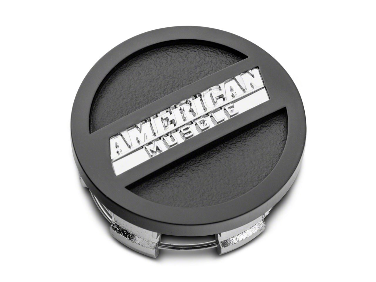 Mustang AmericanMuscle Center Cap; Black (Fits AmericanMuscle Branded ...