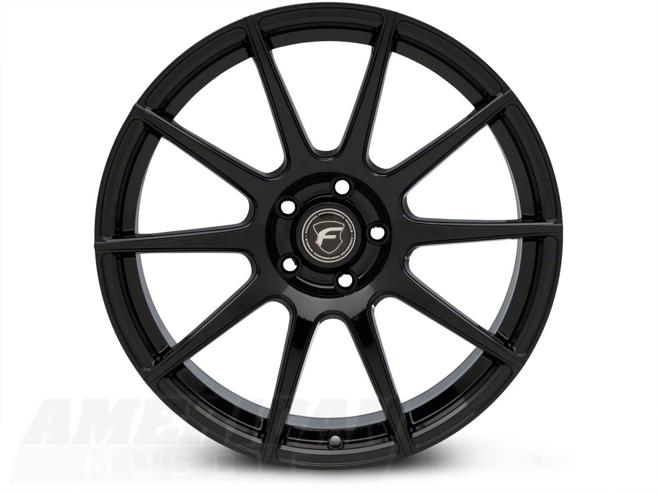 Forgestar Mustang CF10 Monoblock Piano Black Wheel; Rear Only; 20x11 ...
