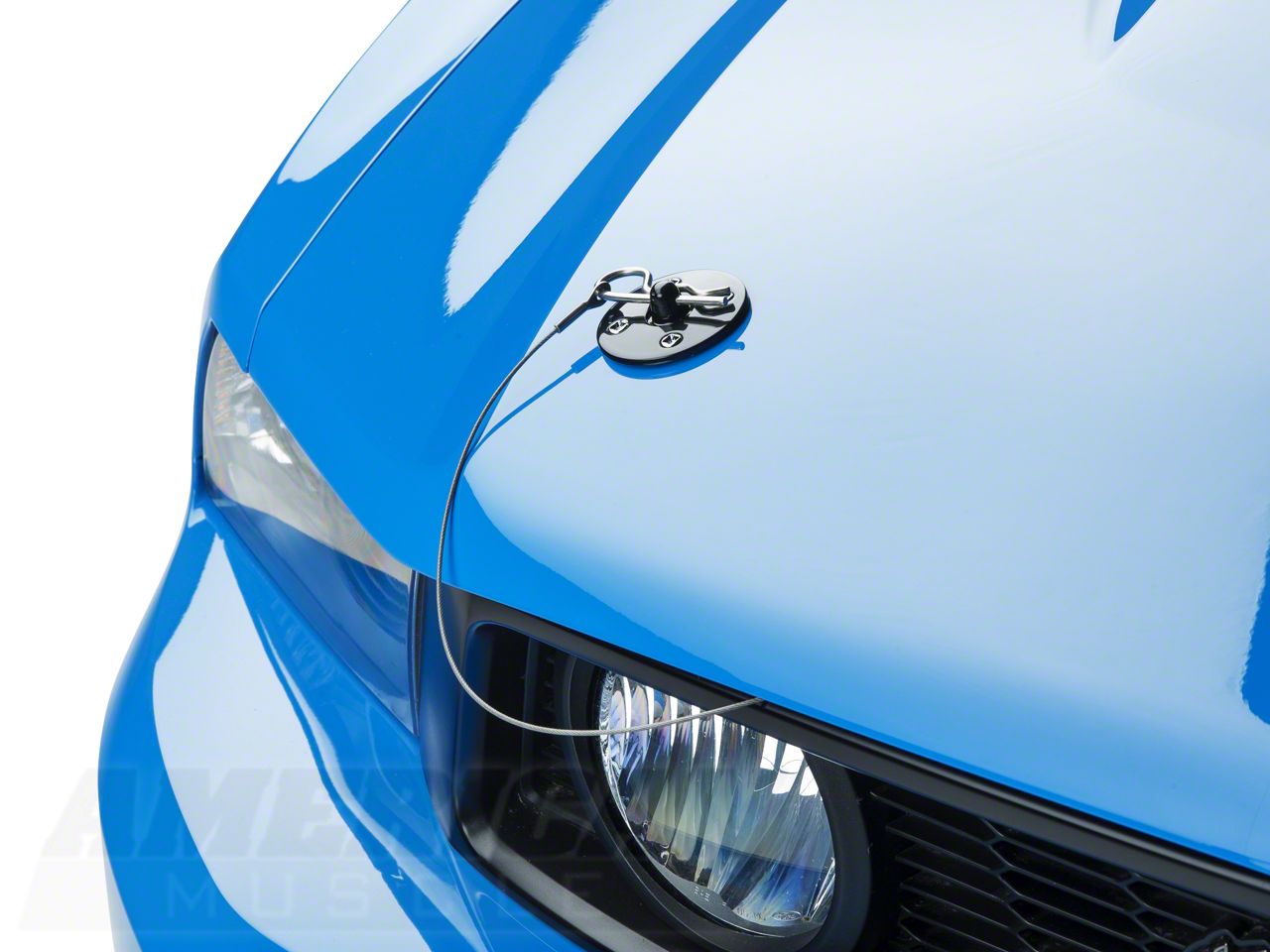 SpeedForm Mustang Modern Billet Hood Pin Appearance Kit; Black 11055G05 ...