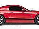 Mustang Rocker Stripes with Mustang Lettering; Black (05-14 Mustang ...