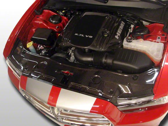 Black Ops Auto Works Charger Radiator Cover; Carbon Fiber 220.1023 (11 ...