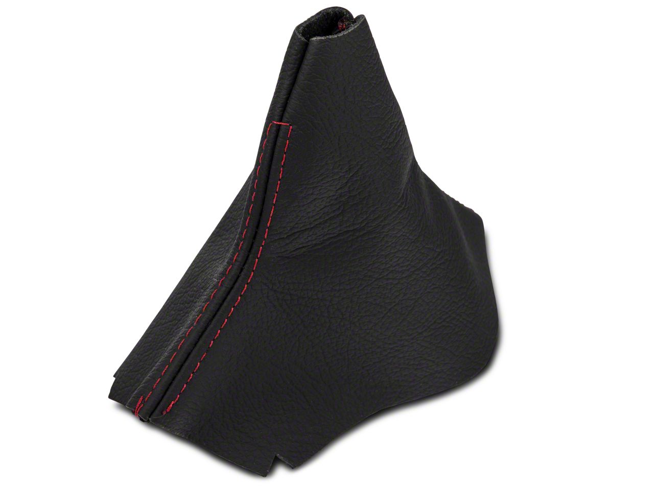 SpeedForm Mustang Premium Black Leather Shift Boot; Red Stitching ...