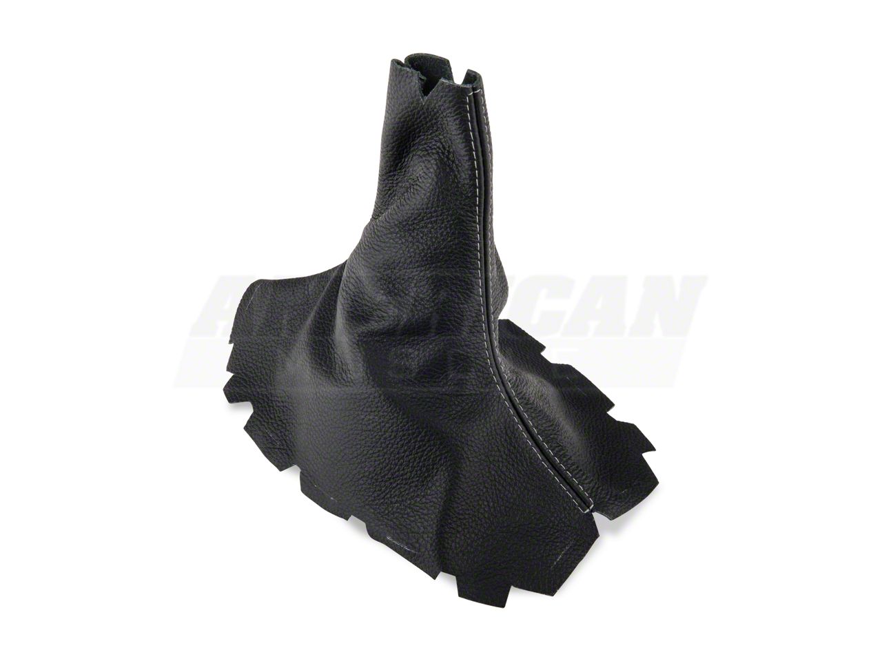 SpeedForm Mustang Premium Black Leather Shift Boot; Silver Stitch 12765 ...
