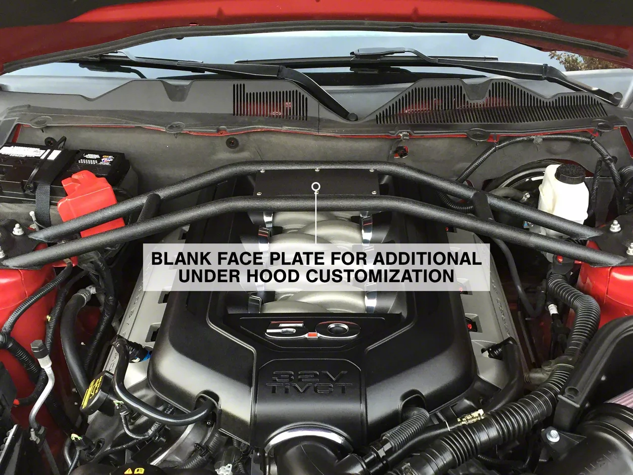 SR Performance Mustang Strut Tower Brace; Black 383959 (05-14 Mustang ...