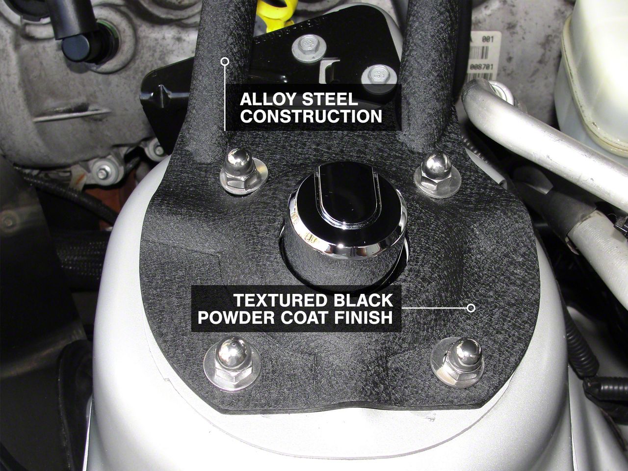 SR Performance Mustang Strut Tower Brace; Black 383959 (05-14 Mustang ...