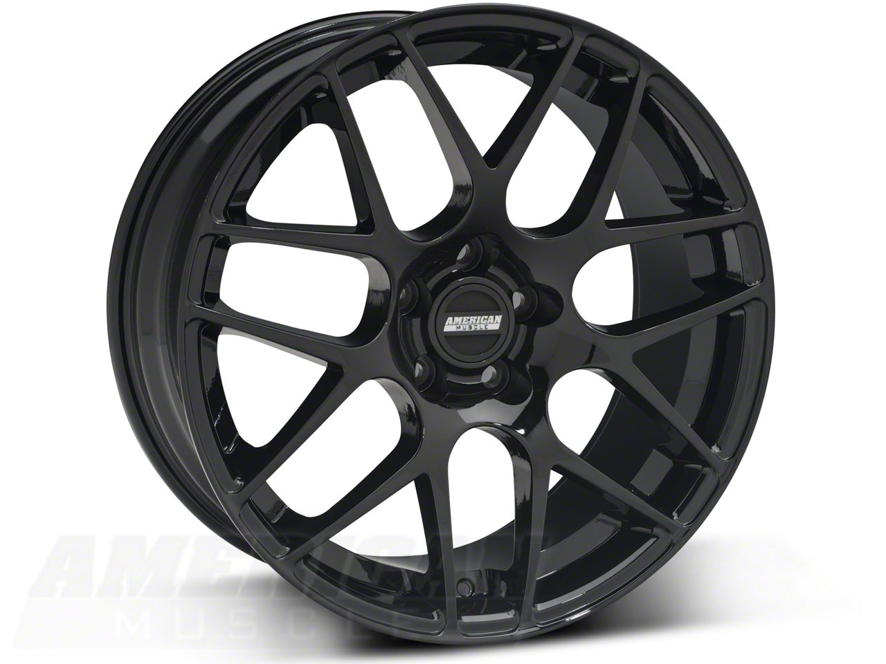 Mustang 19x8.5 AMR Wheel & Pirelli All-Season P Zero Nero Tire Package ...