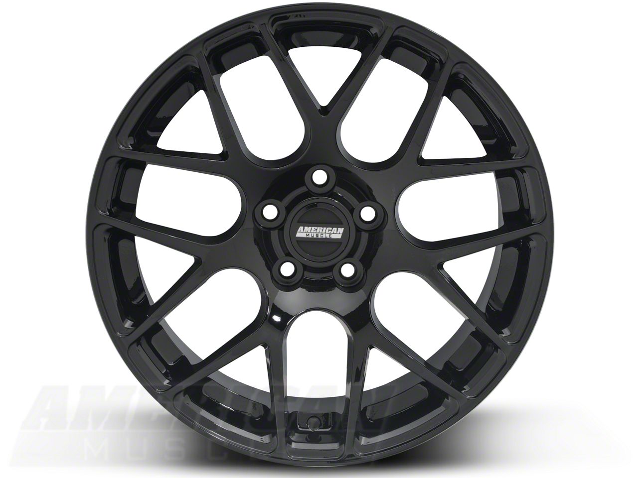 Mustang 19x8.5 AMR Wheel & Pirelli All-Season P Zero Nero Tire Package ...