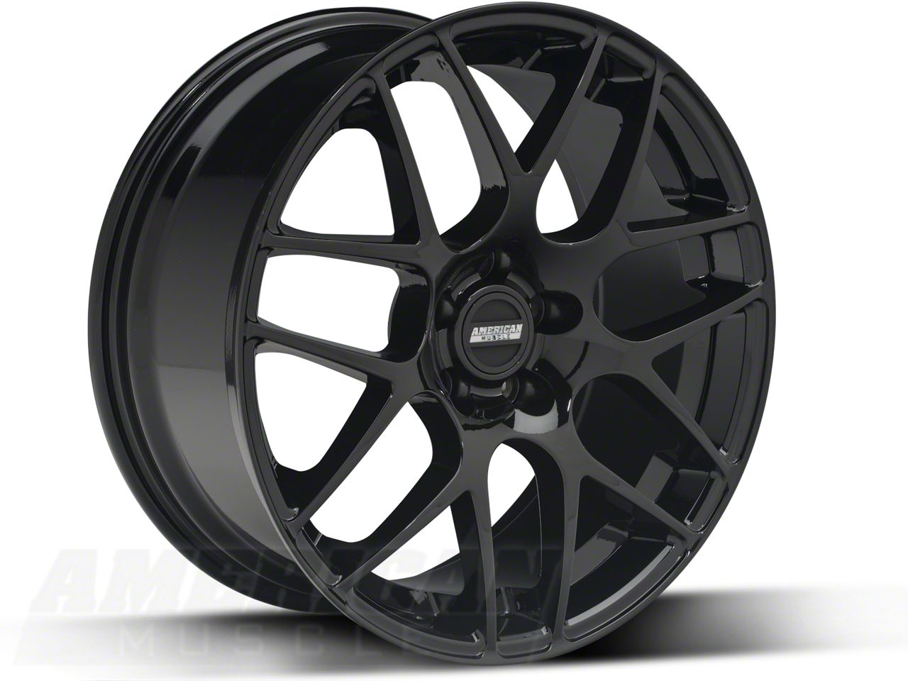 Mustang 19x8.5 AMR Wheel & Pirelli All-Season P Zero Nero Tire Package ...