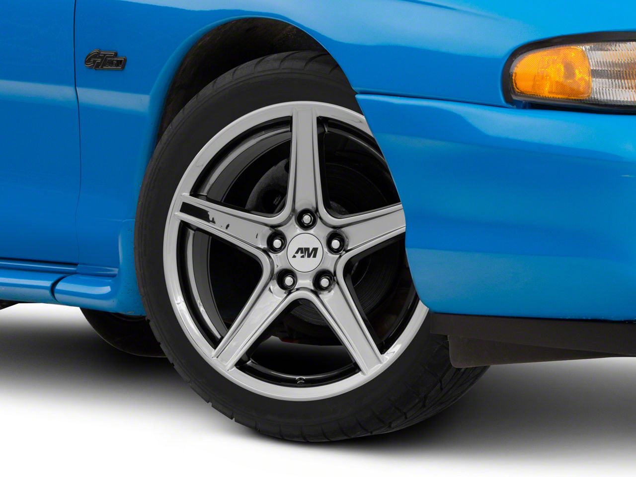 Mustang Saleen Style Black Chrome Wheel; 18x9; 24mm Offset (94-98 ...