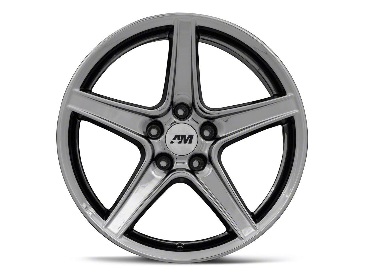 Mustang Saleen Style Black Chrome Wheel; 18x9; 24mm Offset (94-98 ...