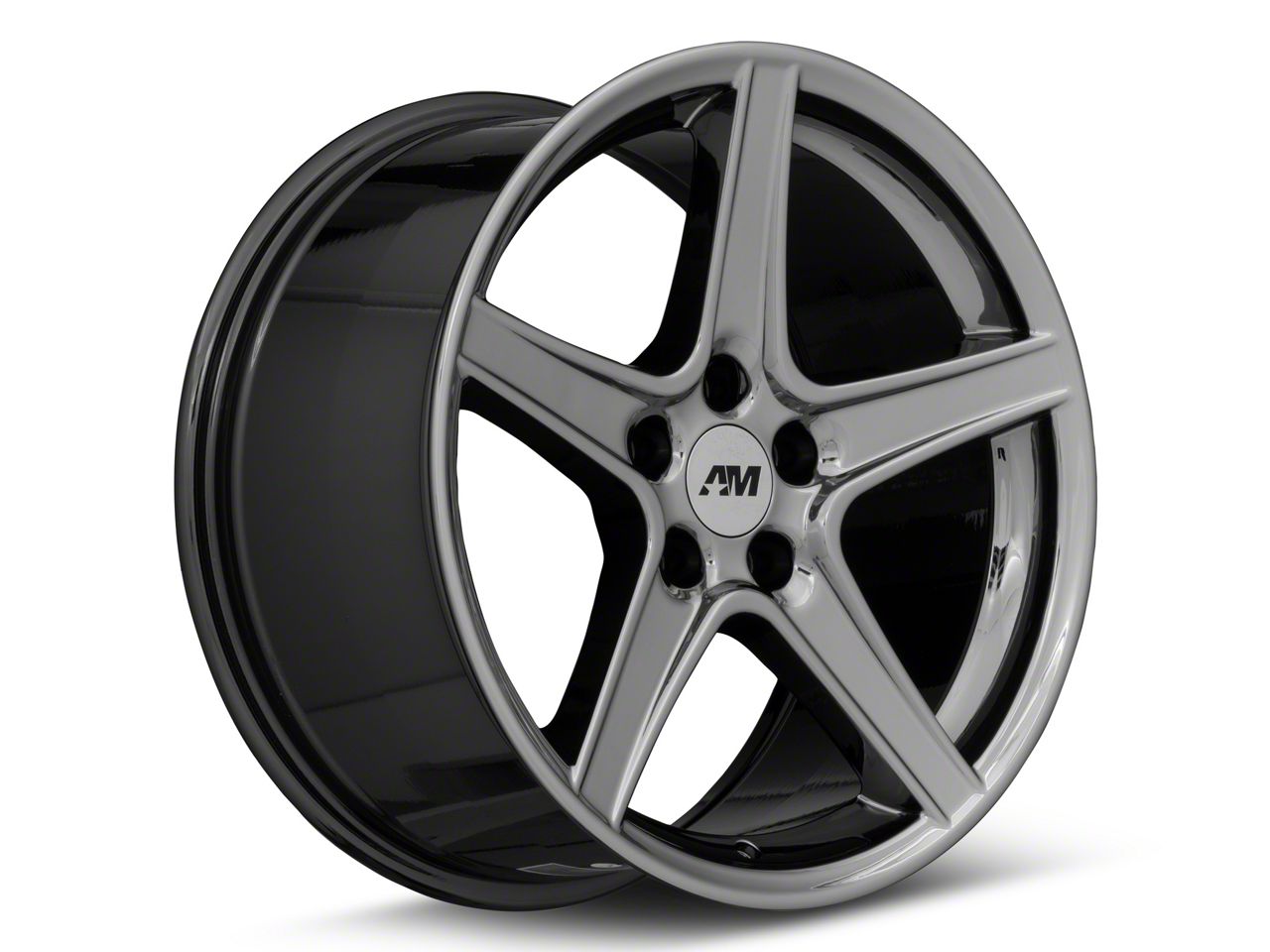 Mustang Saleen Style Black Chrome Wheel; 18x9; 24mm Offset (94-98 ...