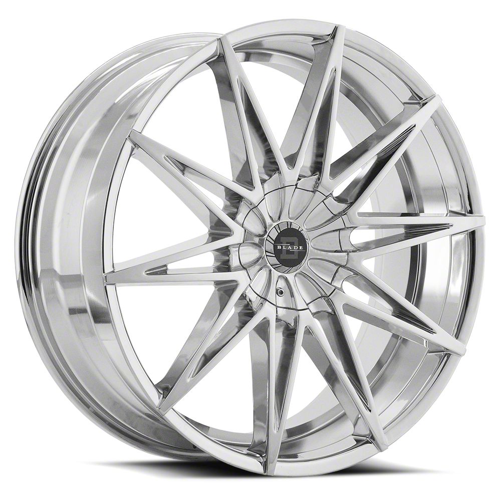Blade Luxury Mustang BL-403 Lucid Chrome Wheel; Rear Only; 22x8.5; 35mm ...