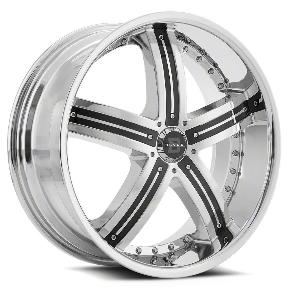 Blade Luxury Mustang BL-404 Raider Chrome Wheel; 22x8.5; 35mm Offset BL ...