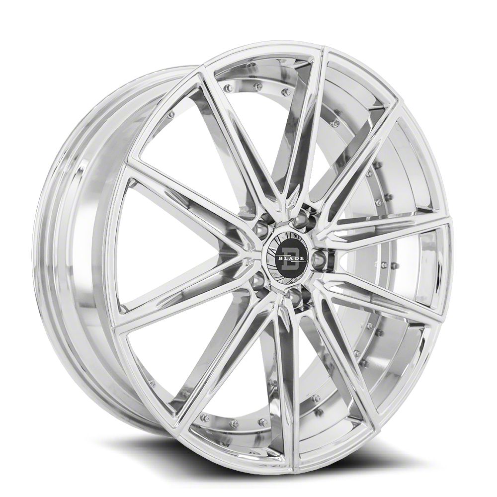 Blade Luxury Mustang RT-459 Barrett Chrome Wheel; Rear Only; 24x9; 35mm ...