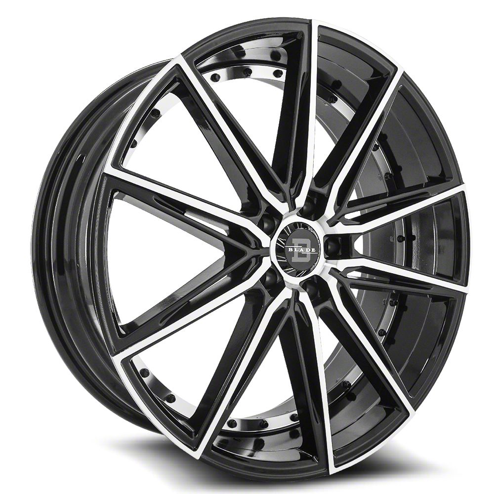 Blade Luxury Mustang RT-459 Barrett Gloss Black and Machined Wheel ...