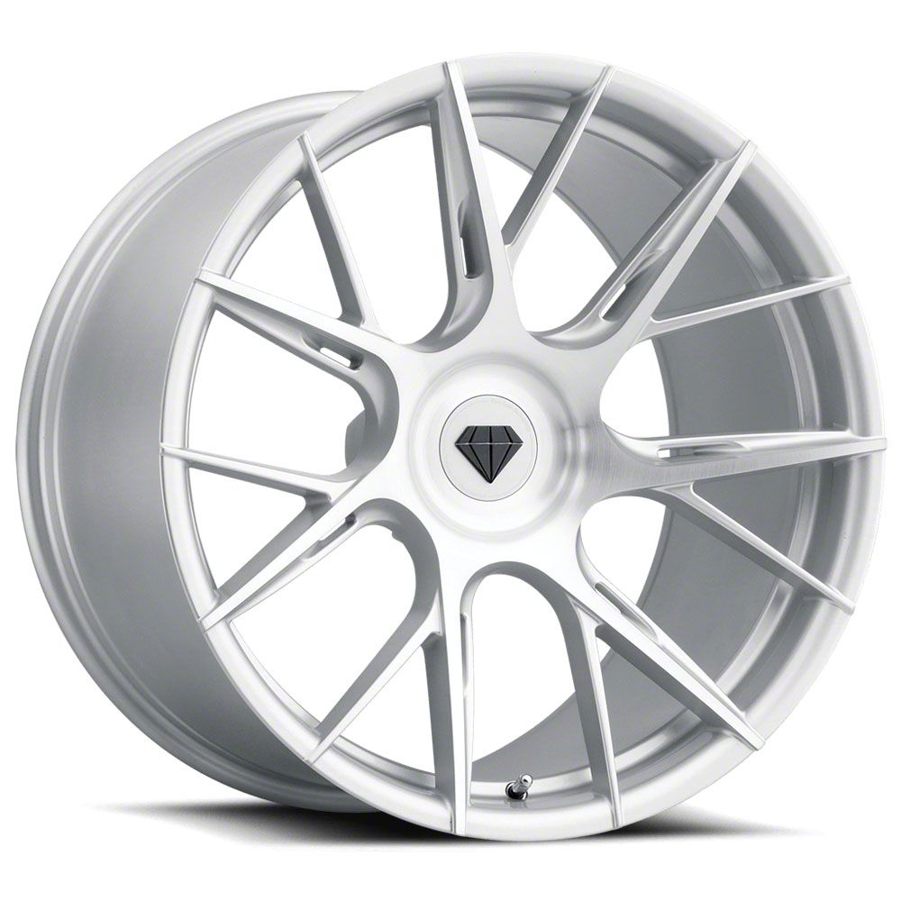 Blaque Diamond Wheels Camaro BD-F18 Silver with Brush Face SDP Wheel ...