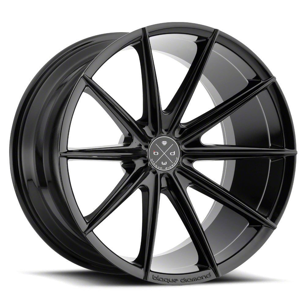 Blaque Diamond Wheels Camaro BD-11 Gloss Black Wheel; 20x10; 25mm ...