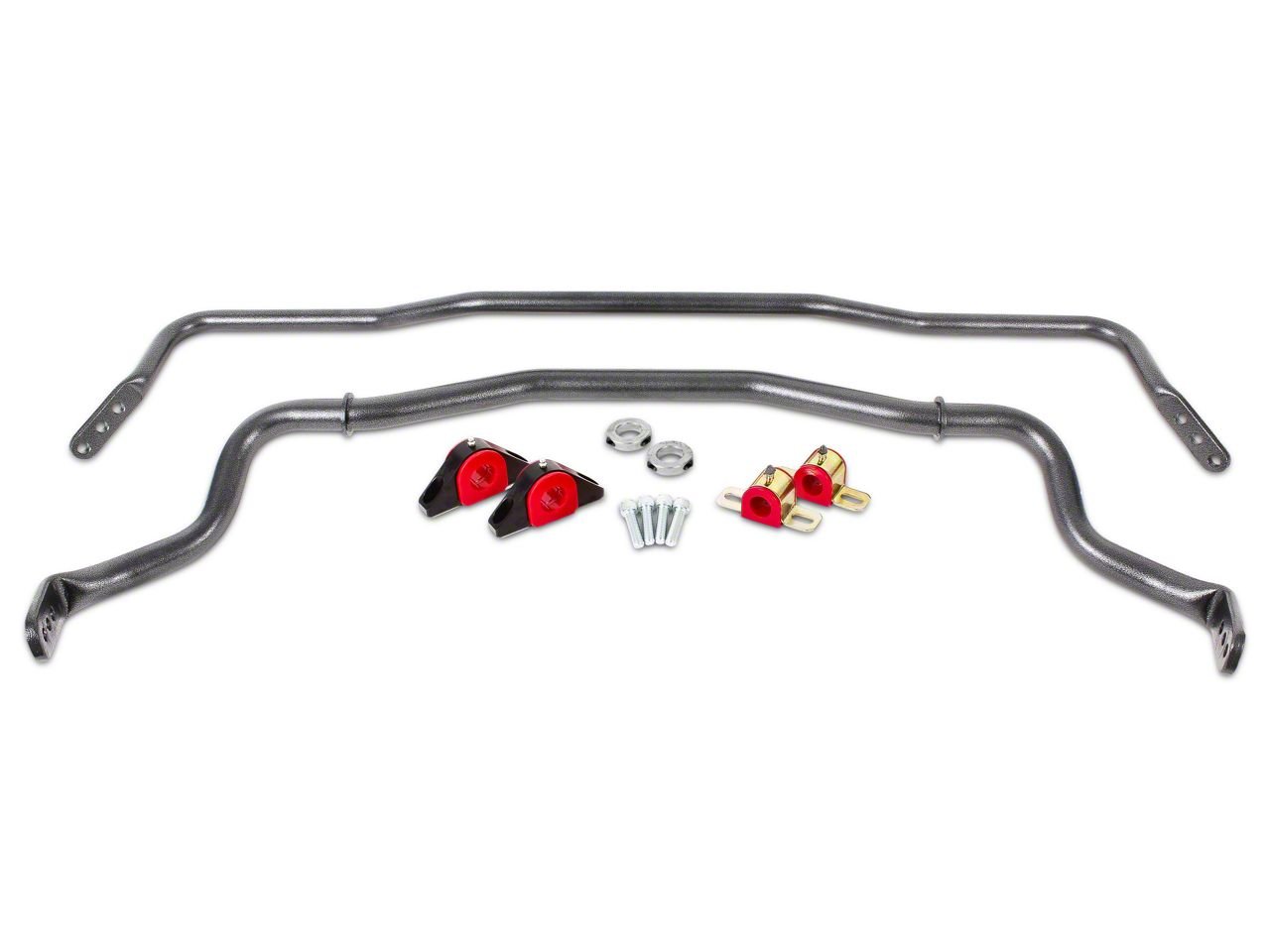 BMR Mustang Adjustable Front and Rear Sway Bars; Black Hammertone BMR ...