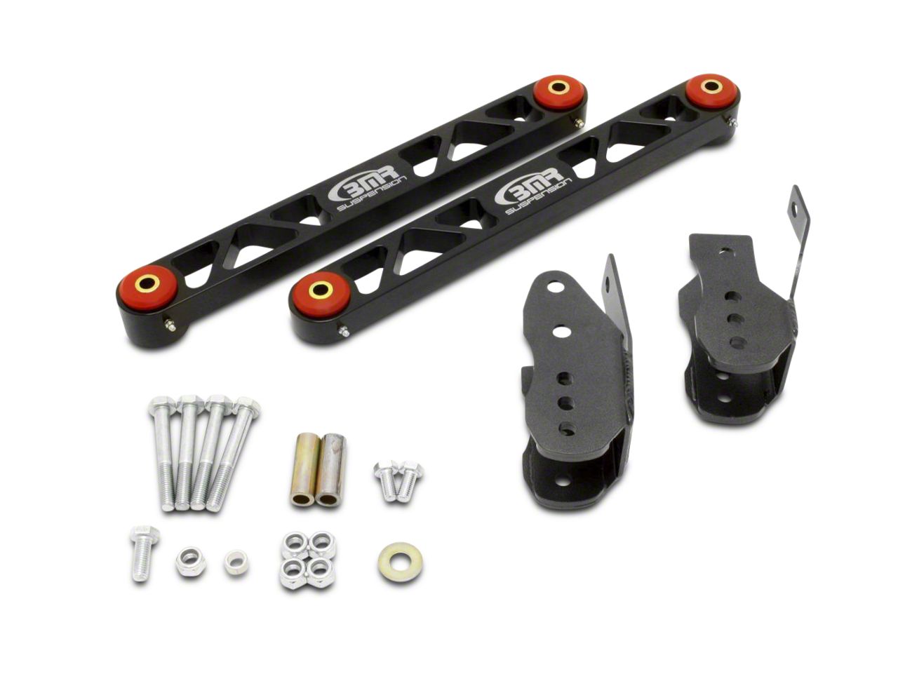 BMR Mustang Billet Aluminum Anti-Wheel Hop Package; Black Hammertone ...