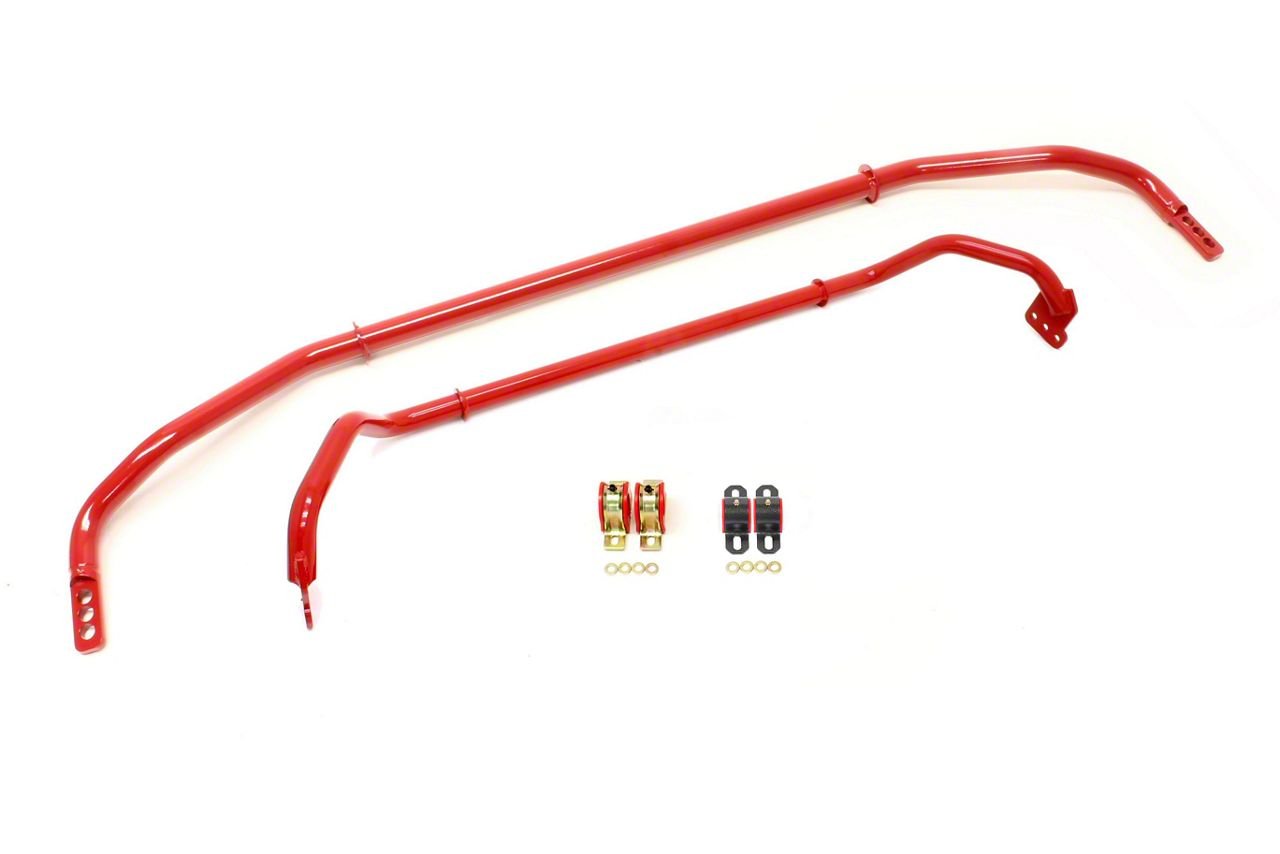 BMR Camaro Adjustable Front and Rear Sway Bars; Red BMR-SB037R (2012 ...