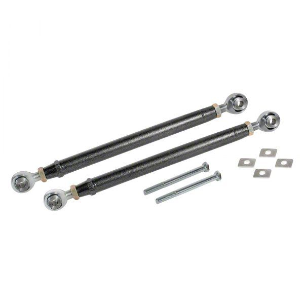 BMR Camaro Double Adjustable Rear Toe Rods; Rod End; Black Hammertone ...