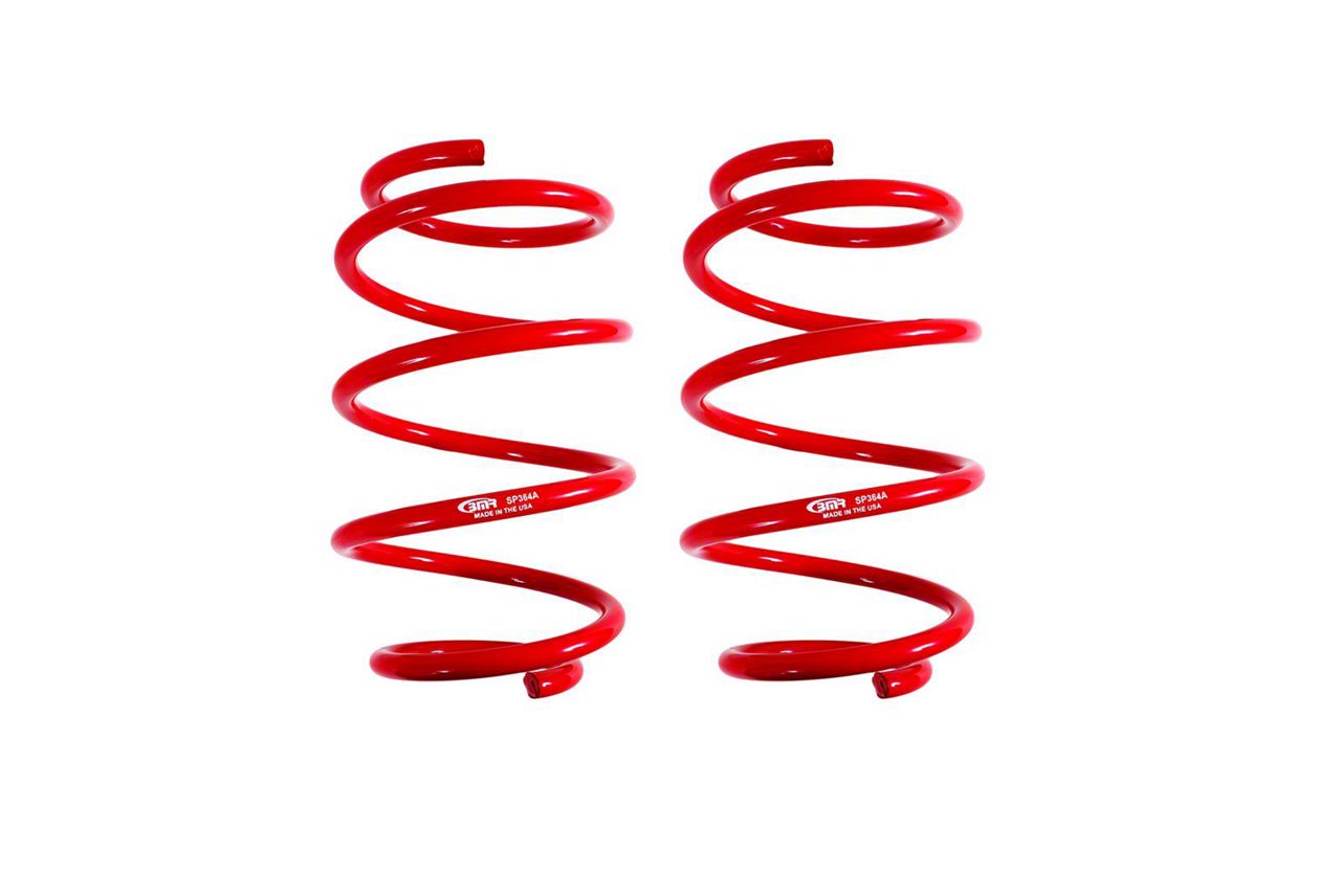 BMR Camaro Front Lowering Springs; Minimum Performance Version; Red BMR ...