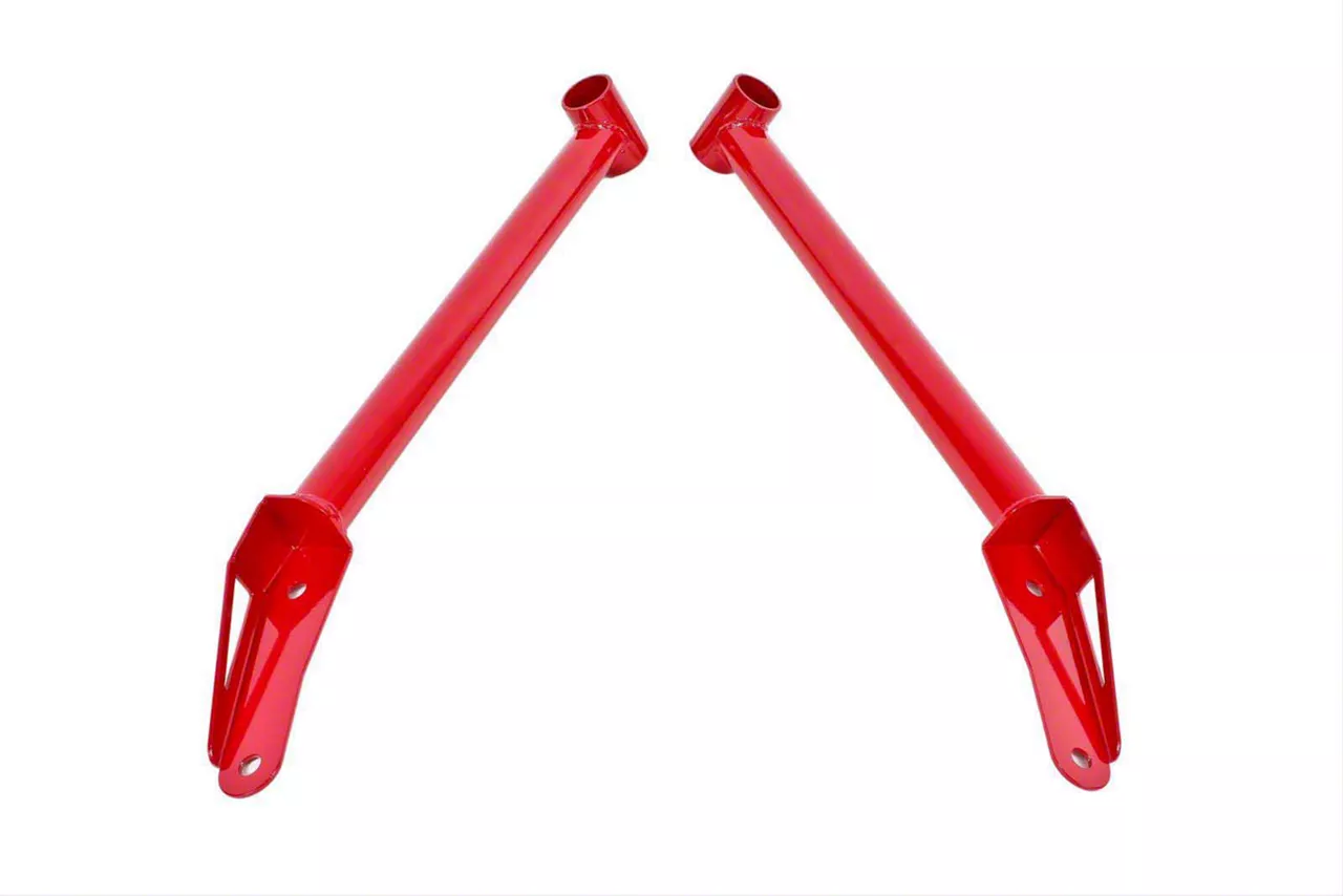 BMR Camaro Front of Rear Cradle Chassis Brace; Red Hammertone BMR ...