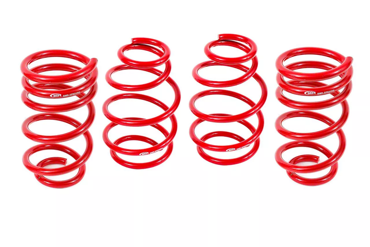 BMR Camaro Front and Rear Lowering Springs; 1-Inch Drop; Red BMR-SP019R ...