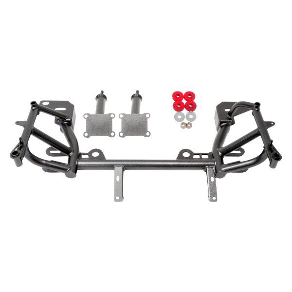 BMR Camaro K-Member with LS1 Motor Mounts; Pinto Rack Mount; Black ...
