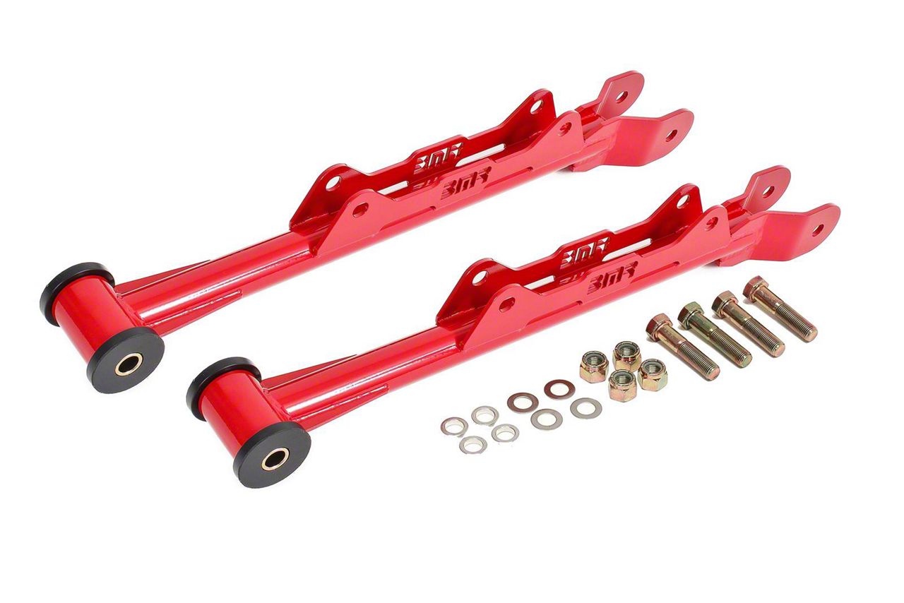 BMR Camaro Non-Adjustable Rear Lower Control Arms; Delrin; Red BMR ...