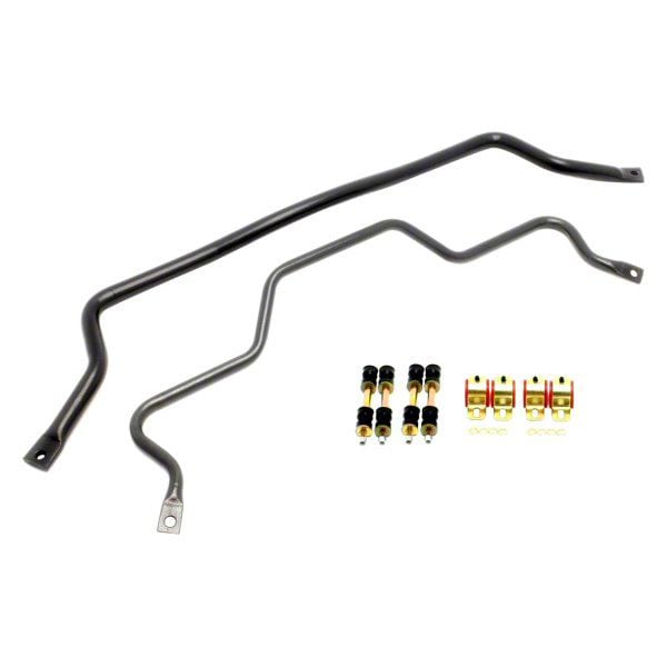 BMR Camaro Non-Adjustable Front and Rear Sway Bars; Black Hammertone ...